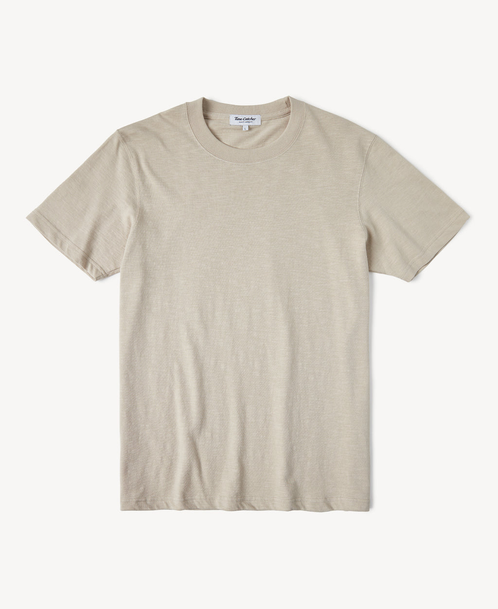 Midweight Loopwheel Tubular Slub Cotton T-Shirt - Oatmeal | Time ...