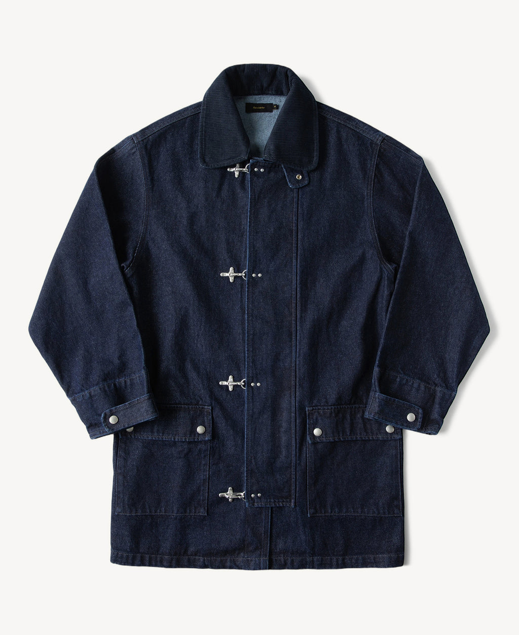 Vintage 90s Relaxed Denim Fireman's Clasp Work Jacket | Time Catcher ...